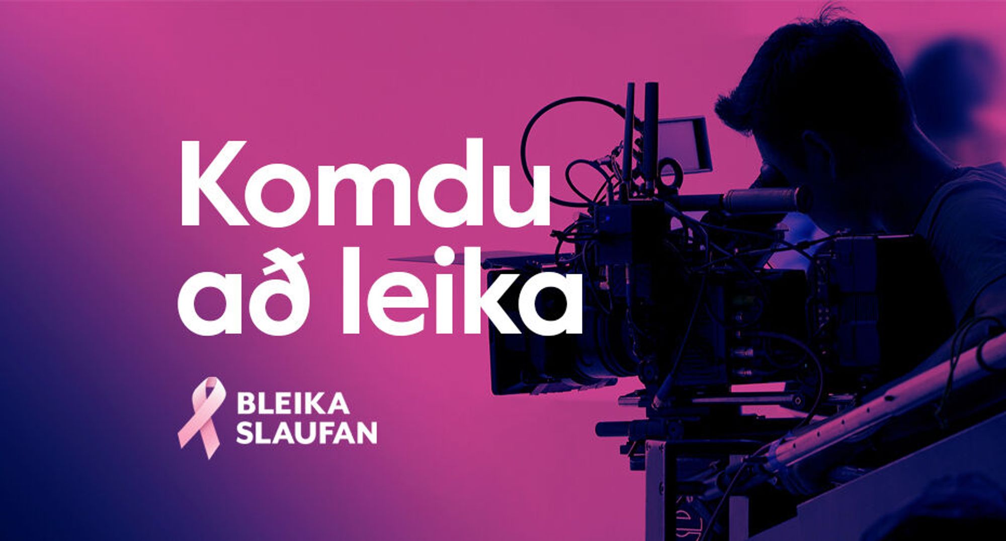 Bleika slaufan 2023: Komdu að leika - Krabbameinsfélag Íslands